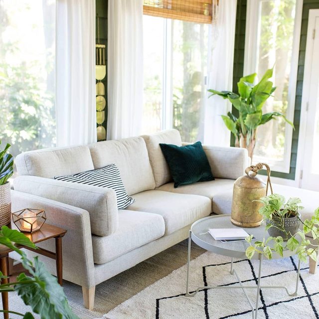 Noelle Graphite Woven Sofa and Ottoman World Market