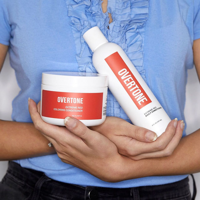 Red For Brown Hair Coloring Conditioner | oVertone Haircare Red For Brown Hair Coloring Conditioner | oVertone Haircare