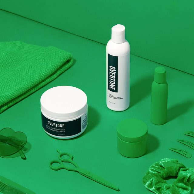 Green for Brown Hair Coloring Conditioner | oVertone Haircare Green for Brown Hair Coloring Conditioner | oVertone Haircare