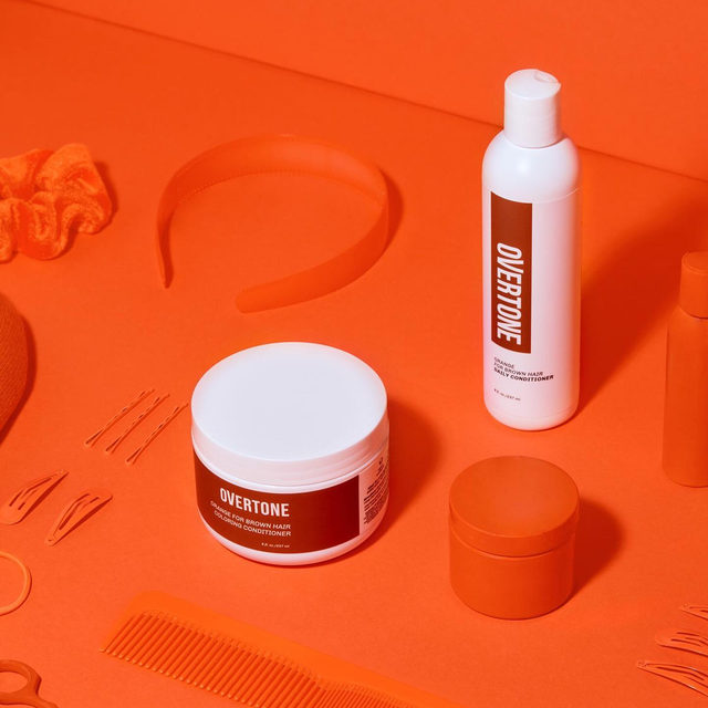 Orange for Brown Hair Coloring Conditioner | oVertone Haircare