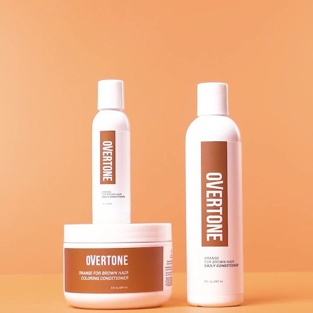 Orange for Brown Hair Coloring Conditioner | oVertone Haircare