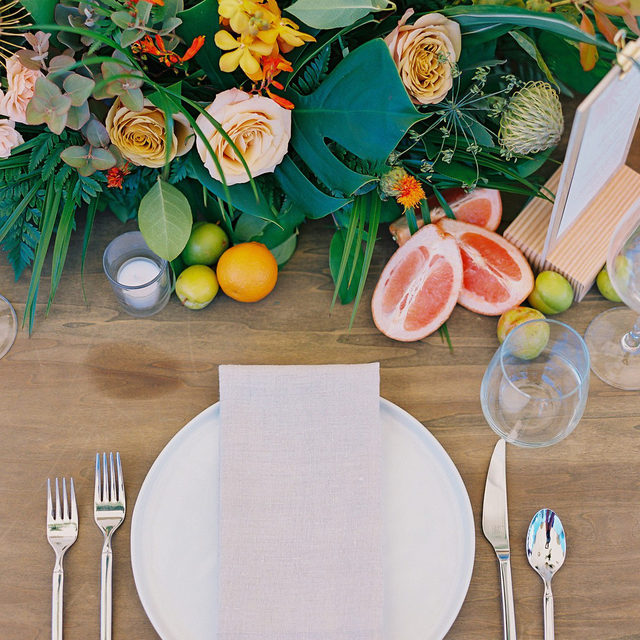 La Tavola Linens Tuscany Natural Linen Tuscany Mustard Table Linen