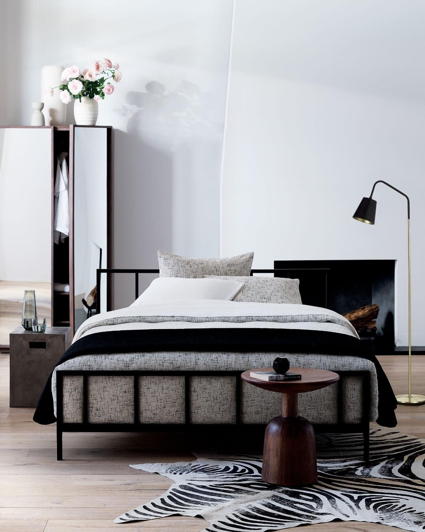 Distressed Faux Zebra Hide Area Rug 5'x8' + Reviews | CB2