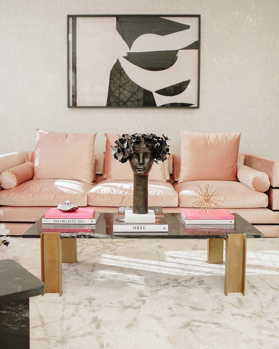 Alcide Rectangular Marble Coffee Table | CB2