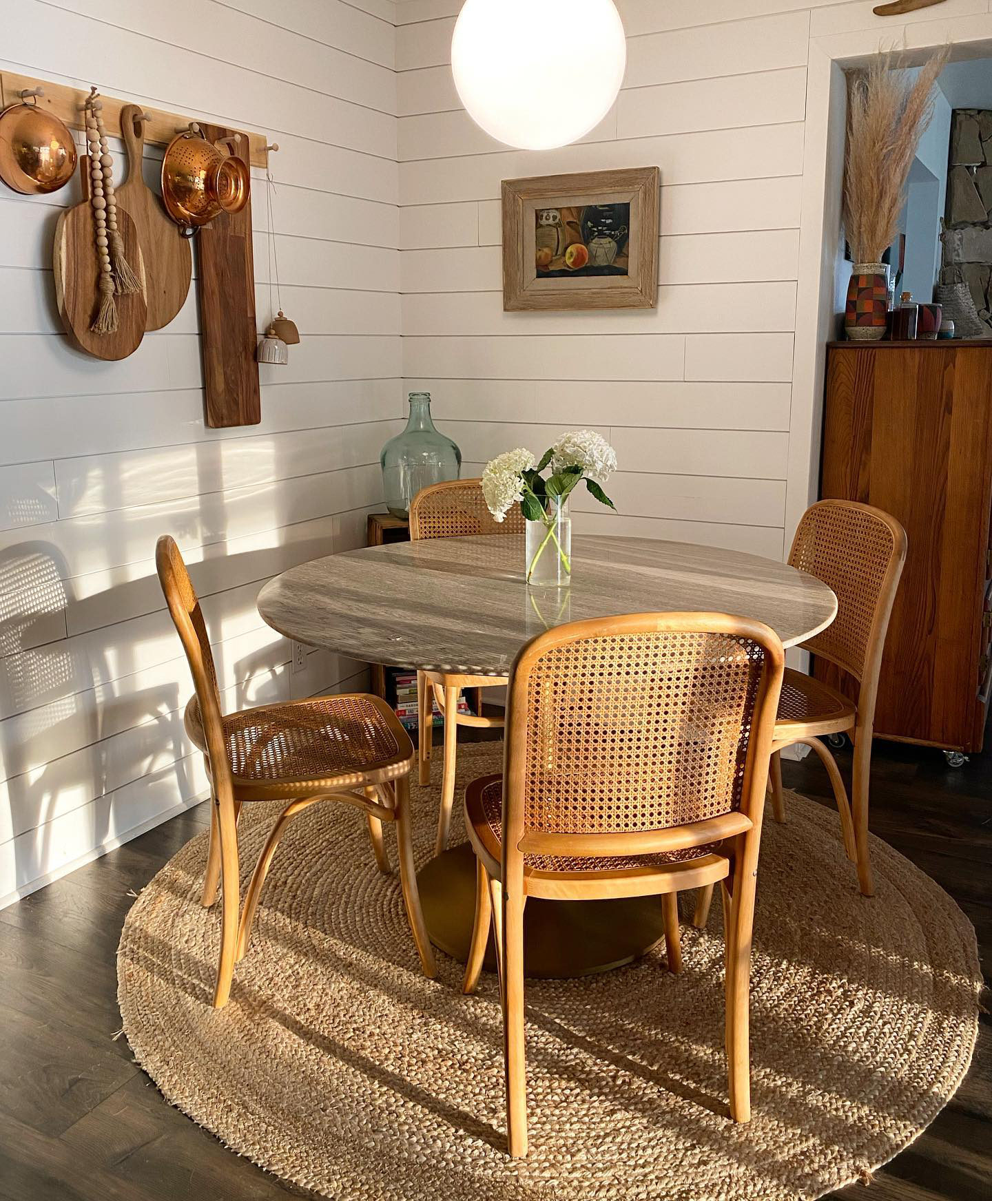 Nero Brown Marble Dining Table with Brass Base | Crate & Barrel Canada