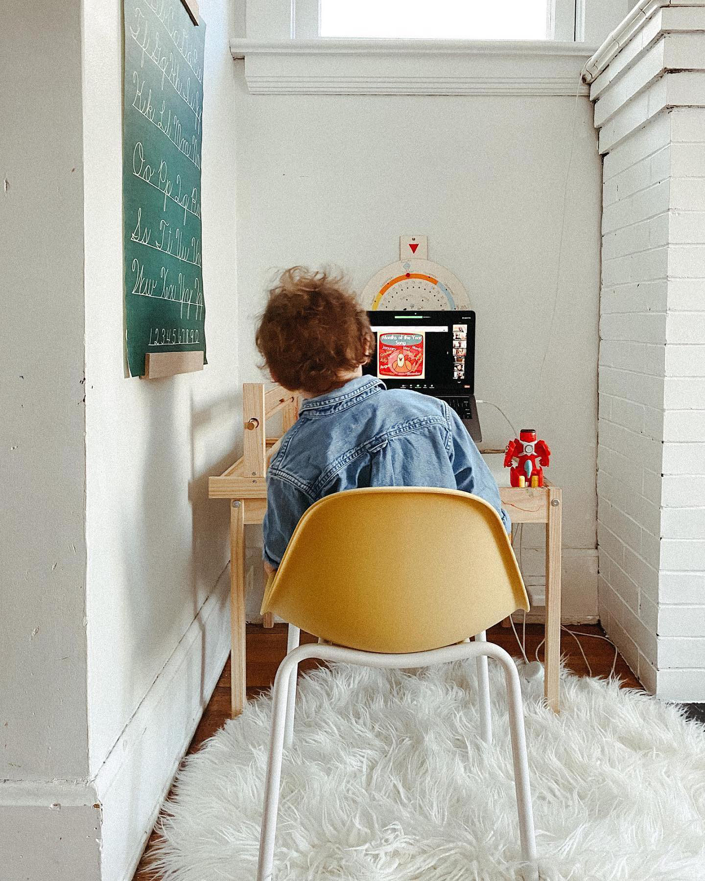 Lennon Yellow Molded Kids Play Chair + Reviews | Crate & Kids