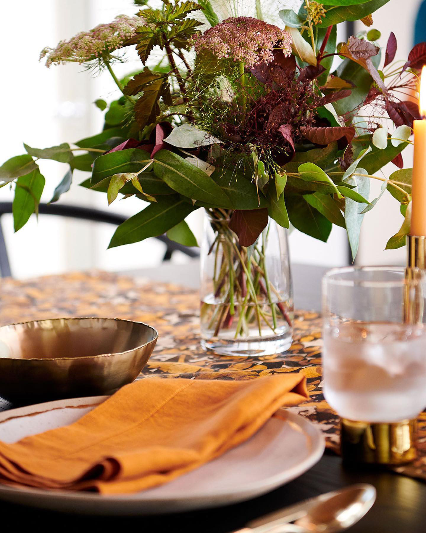 Primrose Holiday Gold Dinner Plate + Reviews | Crate & Barrel