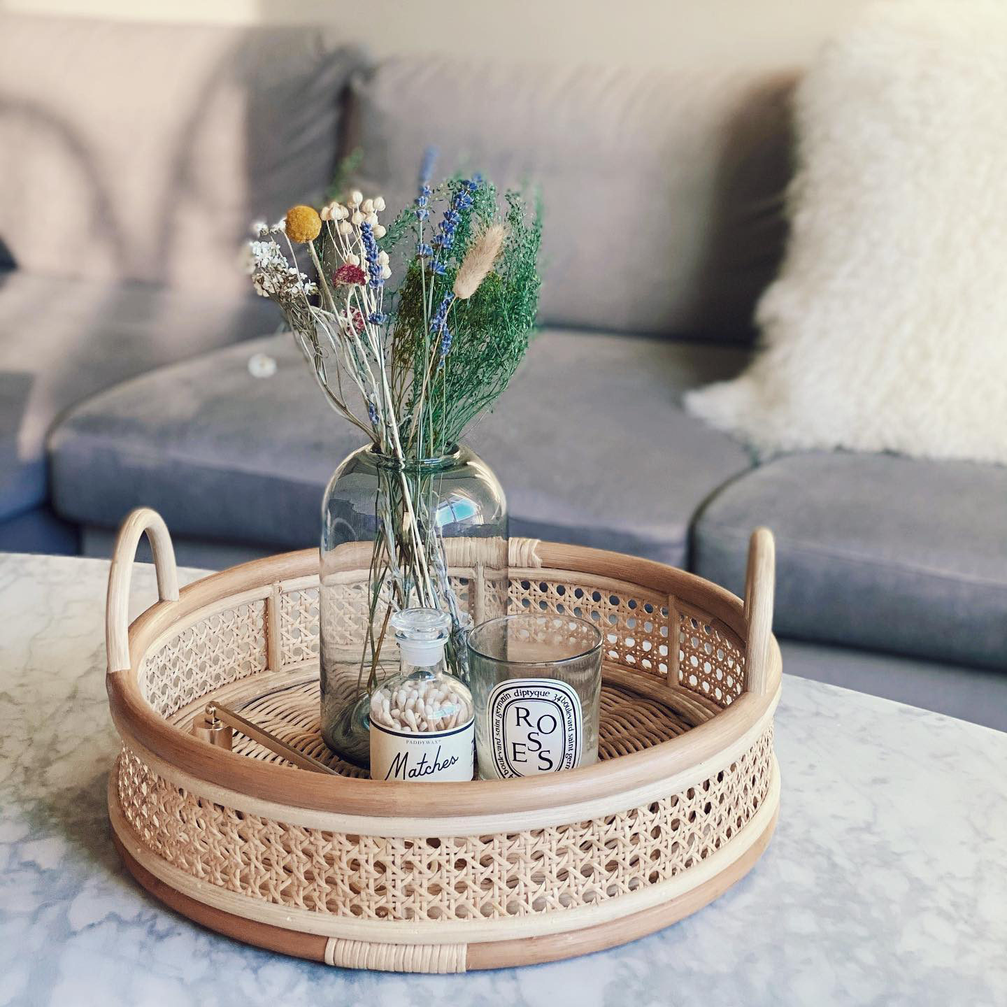 Cane Fiber Tray + Reviews | Crate & Barrel