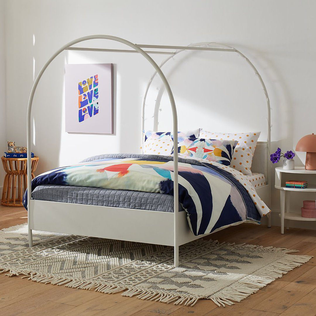 Rattan Nursery Side Table | Crate & Kids