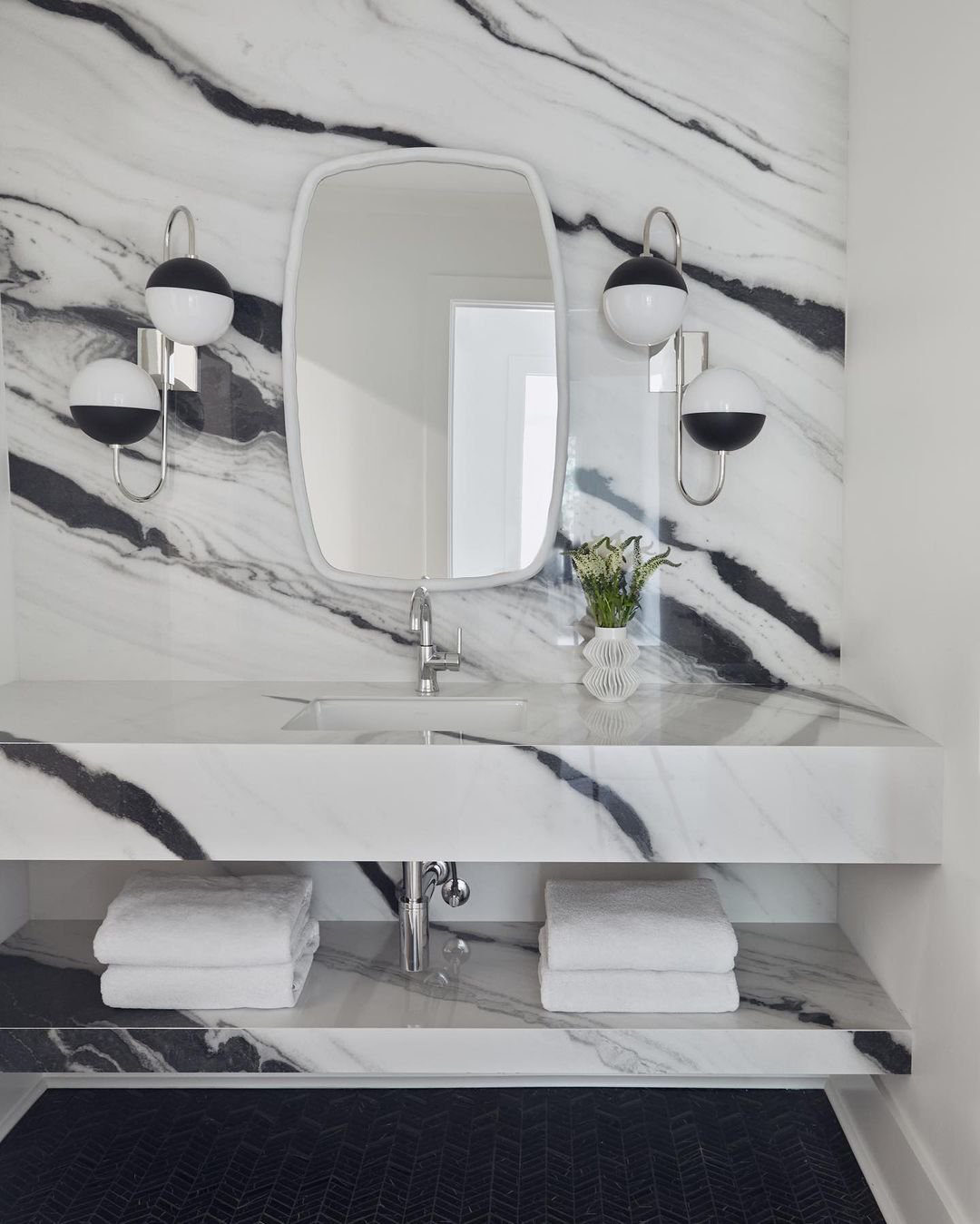 Suva White Rough Cast Wall Mirror 24"x36" + Reviews | CB2