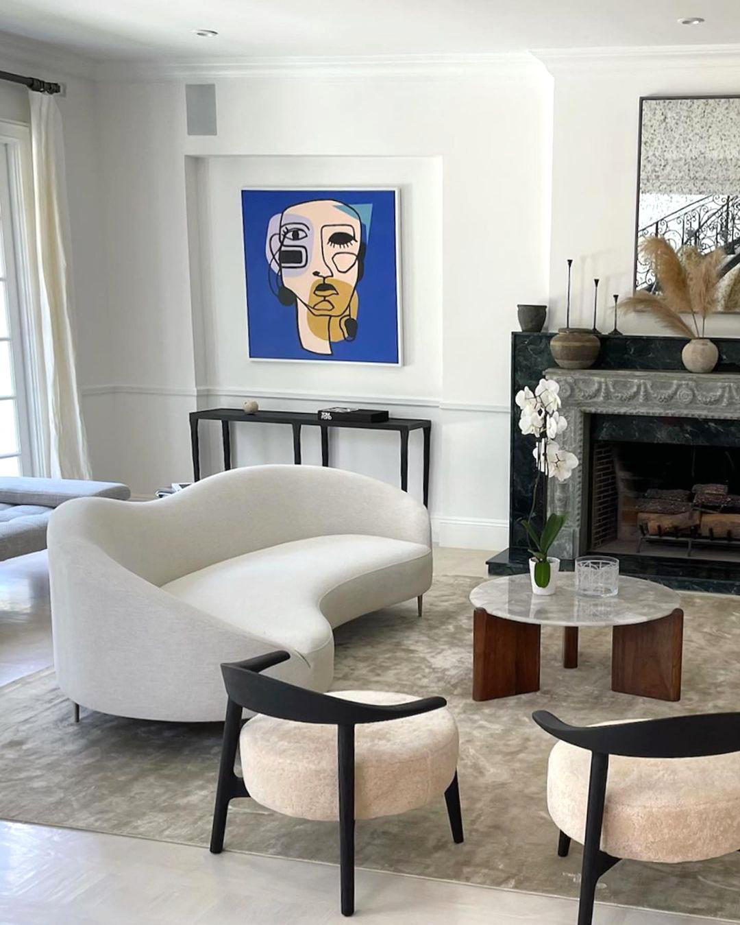 Curvo 95" White Performance Fabric Sofa by goop | CB2