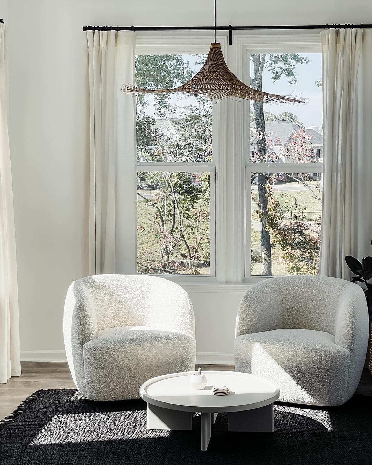 Gwyneth Ivory Boucle Swivel Chair by goop + Reviews | CB2