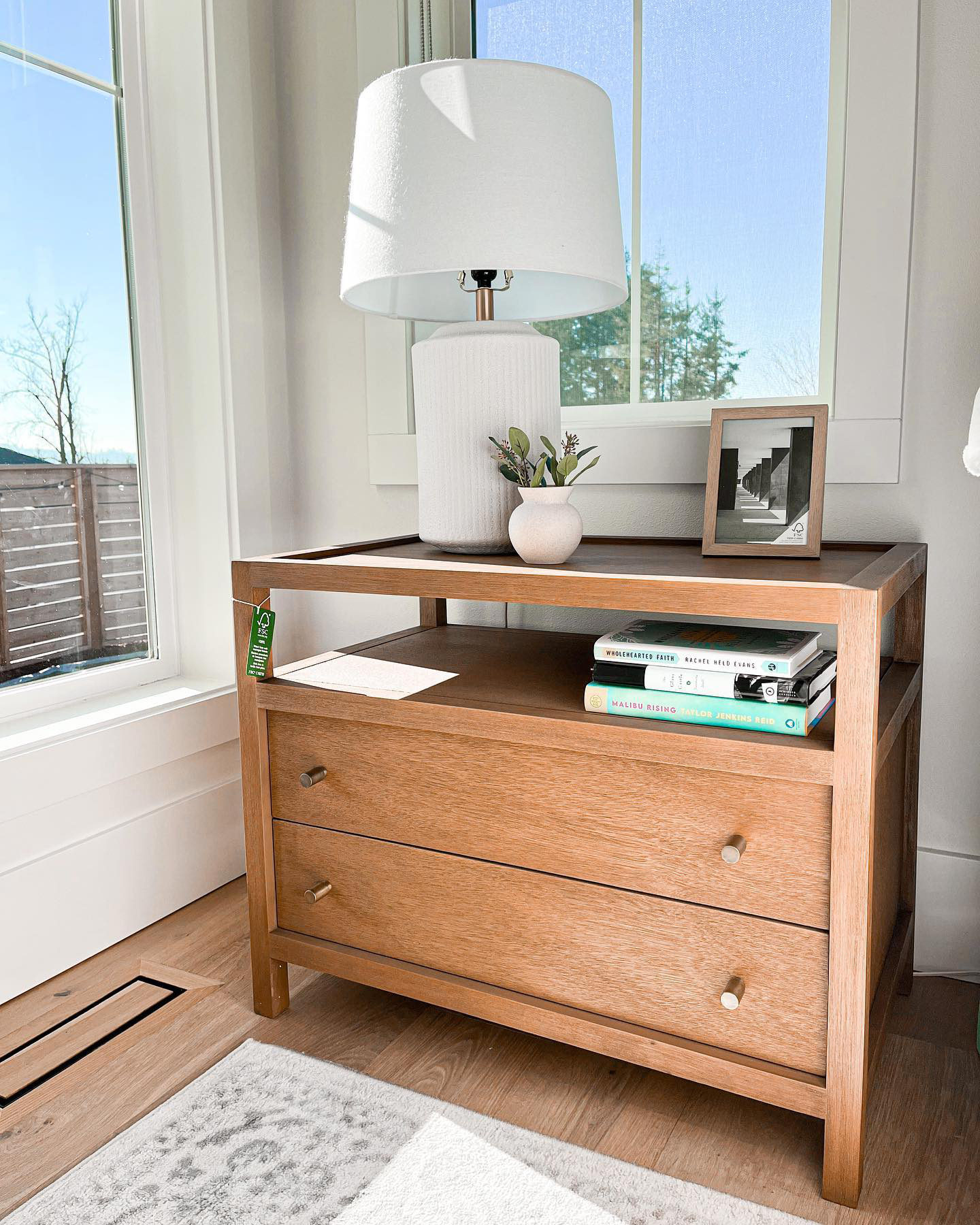 Keane Driftwood Charging Nightstand