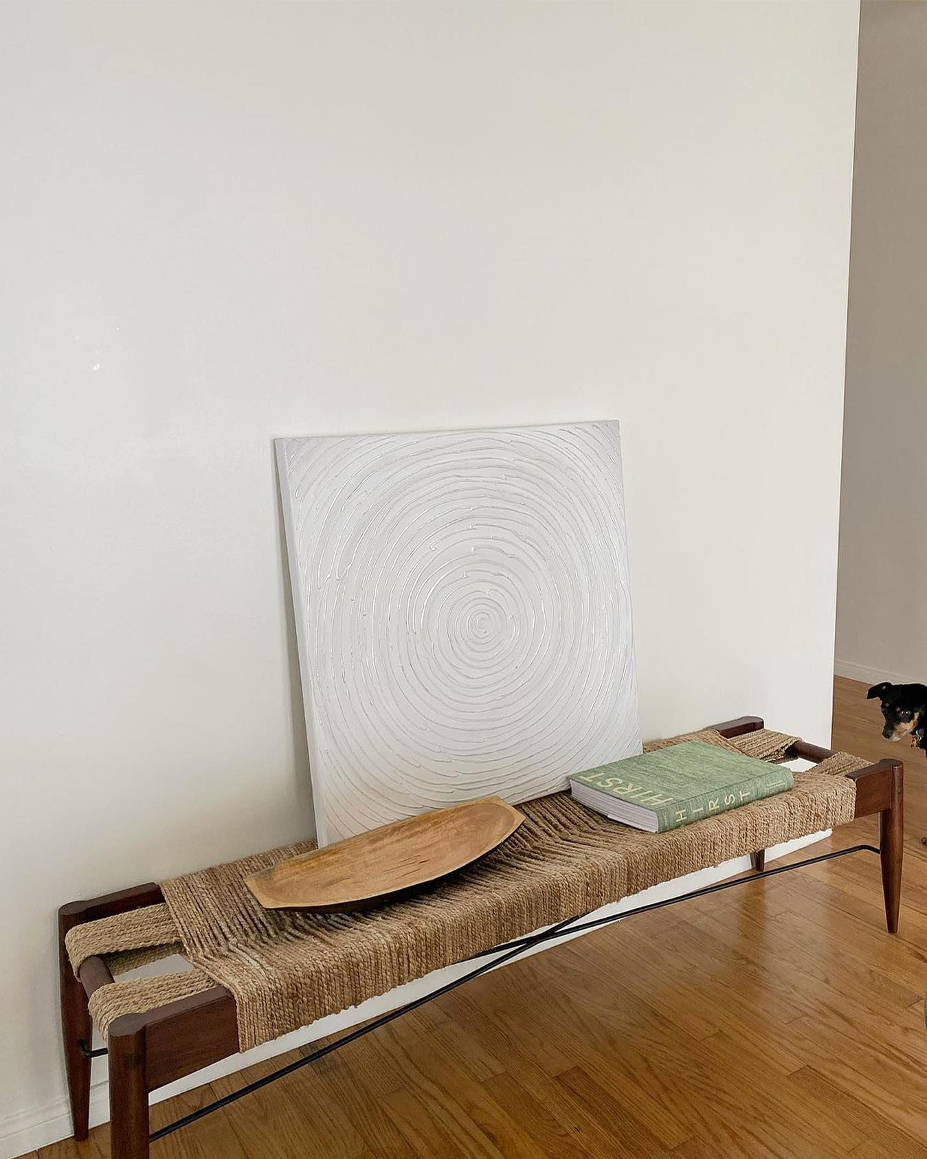 Wrap Large Natural Bench + Reviews | CB2