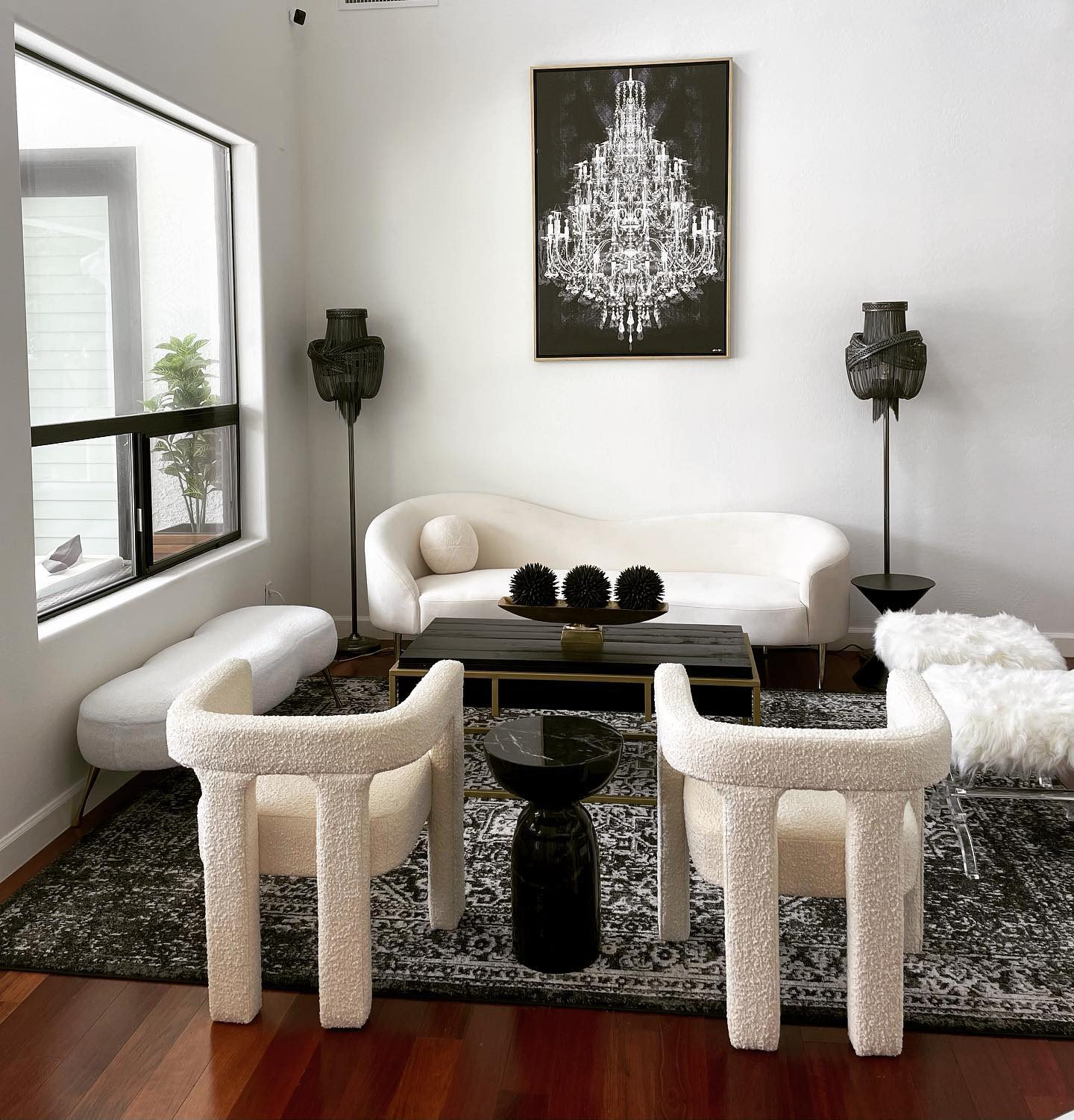 Curvo 95" White Performance Fabric Sofa by goop + Reviews | CB2