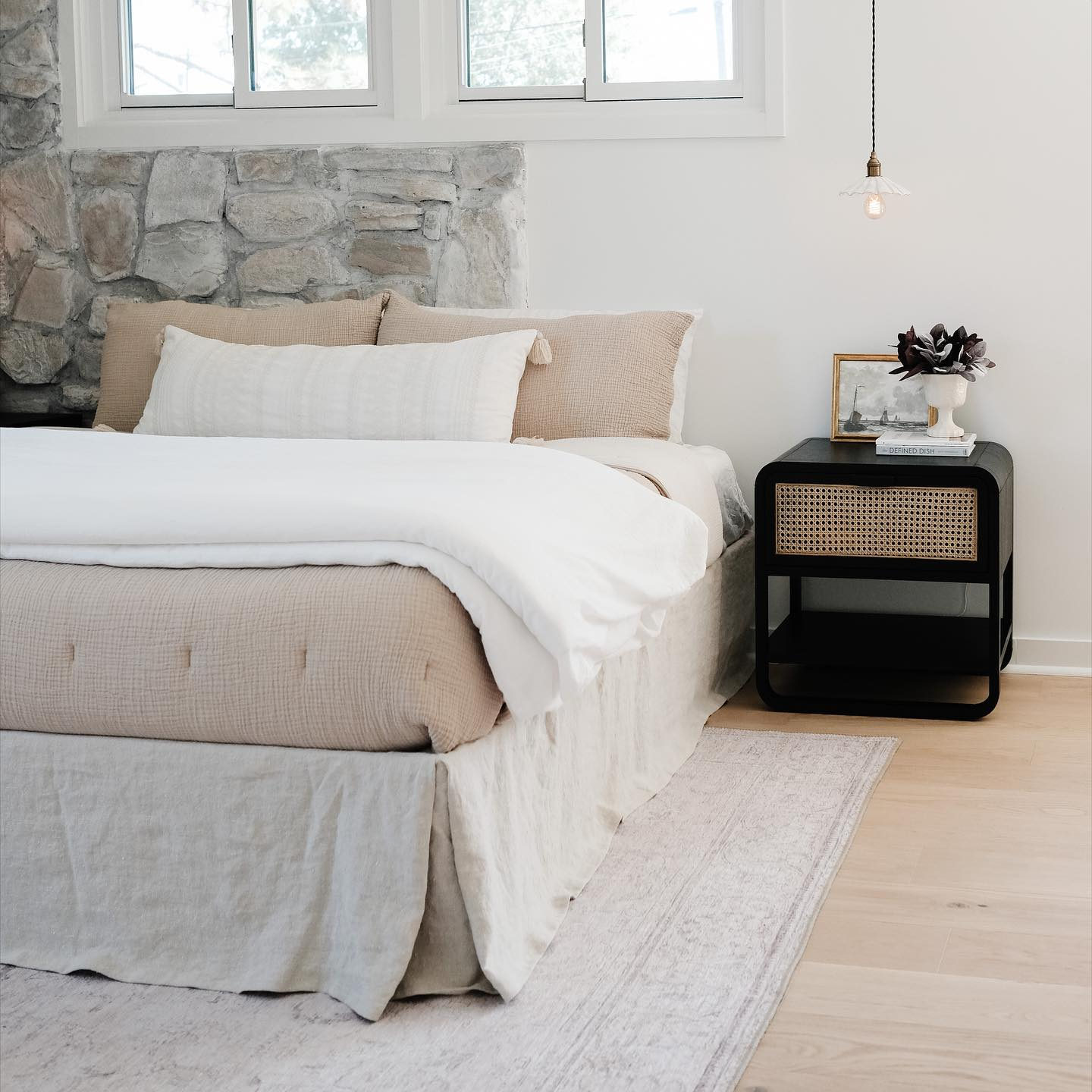 Anaise Cane Nightstand | Crate & Barrel