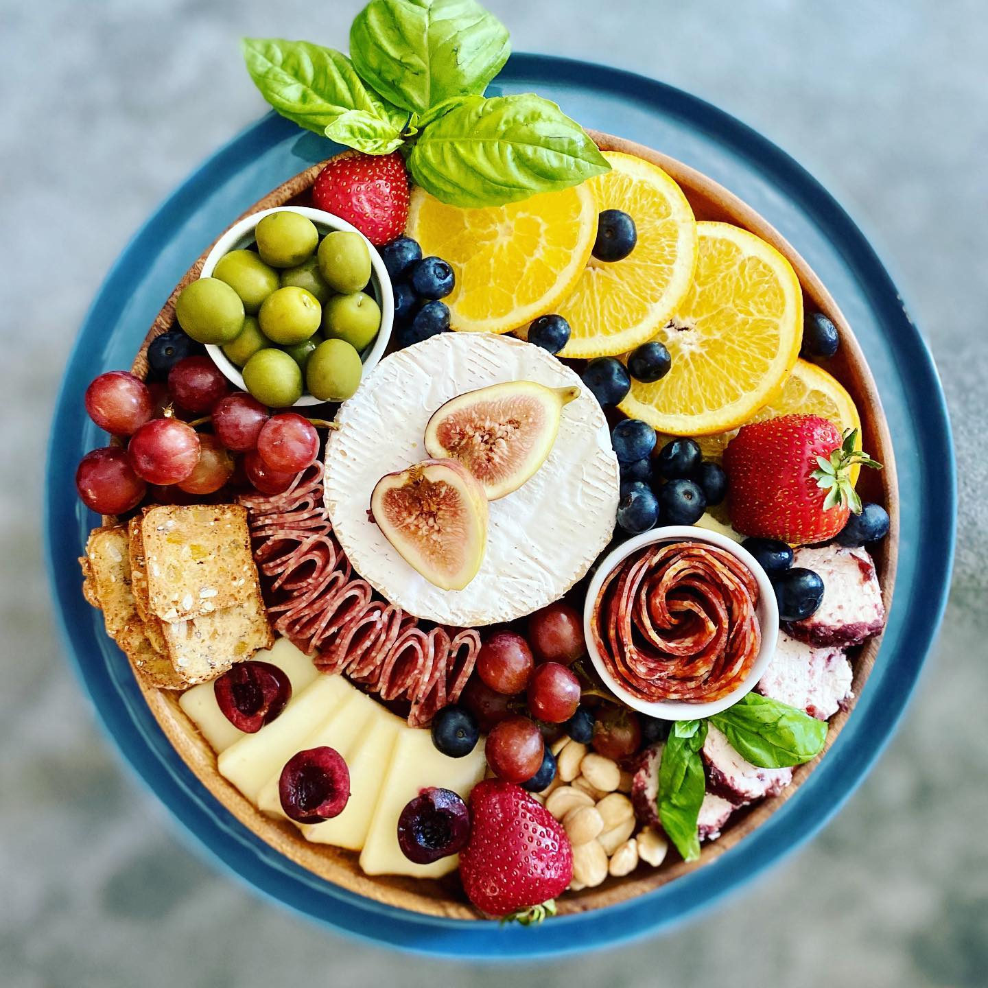 Mercer Denim Appetizer Plate | Crate & Barrel