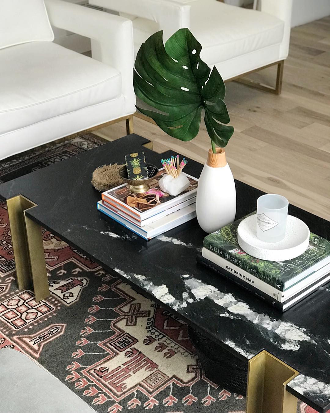 Alcide Rectangular Marble Coffee Table | CB2