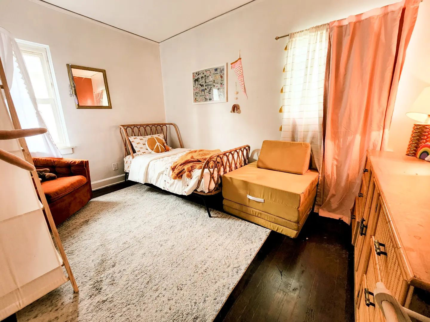 Rattan Kids Twin Bed Frame + Reviews | Crate & Kids