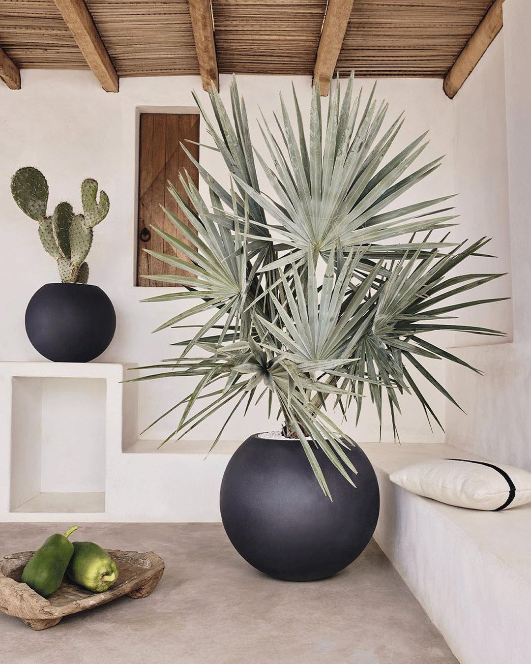 Sphere Small Dark Grey Indoor/Outdoor Planter Pot + Reviews | Crate ...