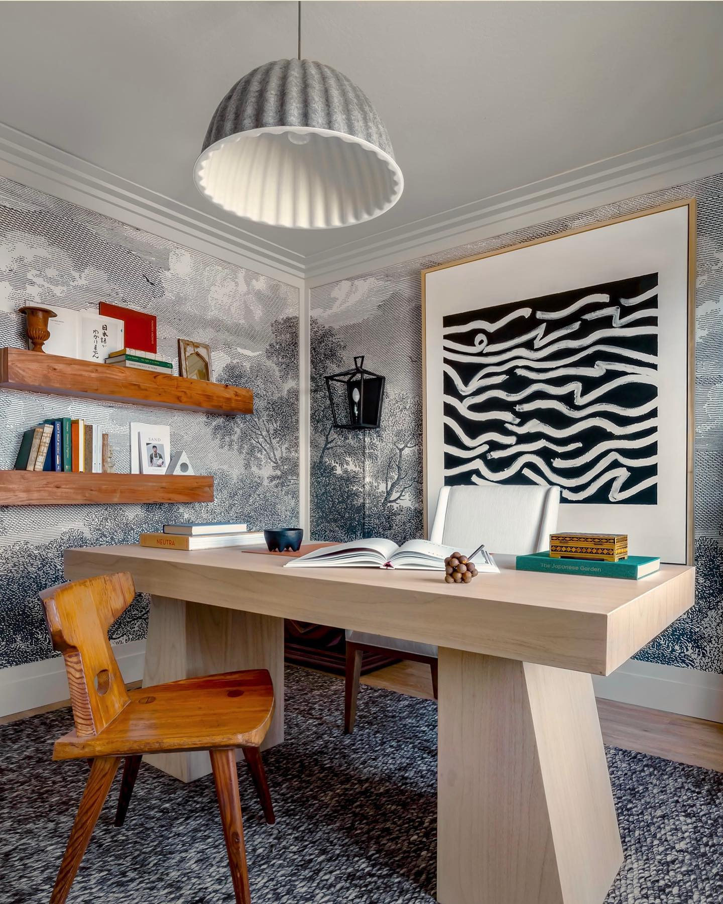 Ridge Modern Bleached Oak Desk with Drawer + Reviews | CB2