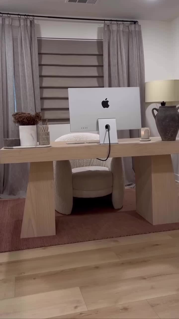 Ridge Bleached Oak Desk | CB2