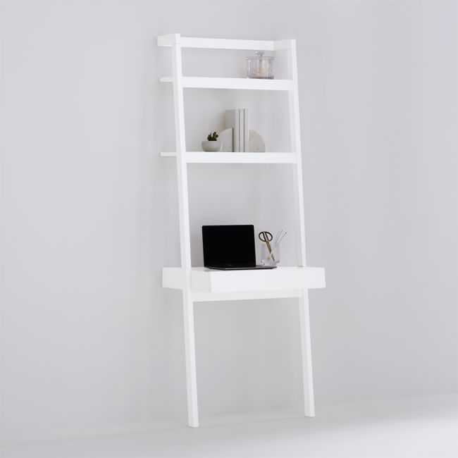 Crate and barrel leaning bookcase store